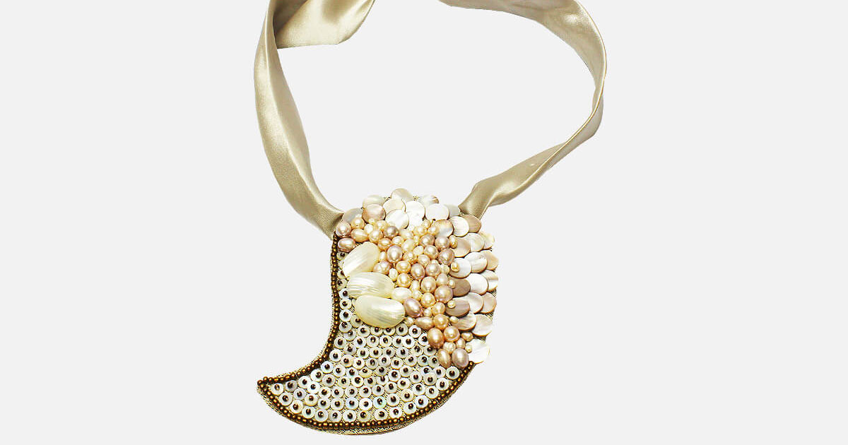 Moon Shaped Ivory Pearl Necklace | Moon Reefer and Me Ivory Pearl ...